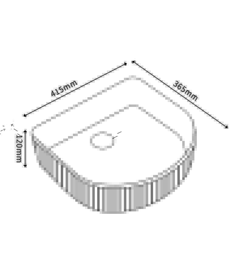 The Arch Fluted Basin - Aussie Baths