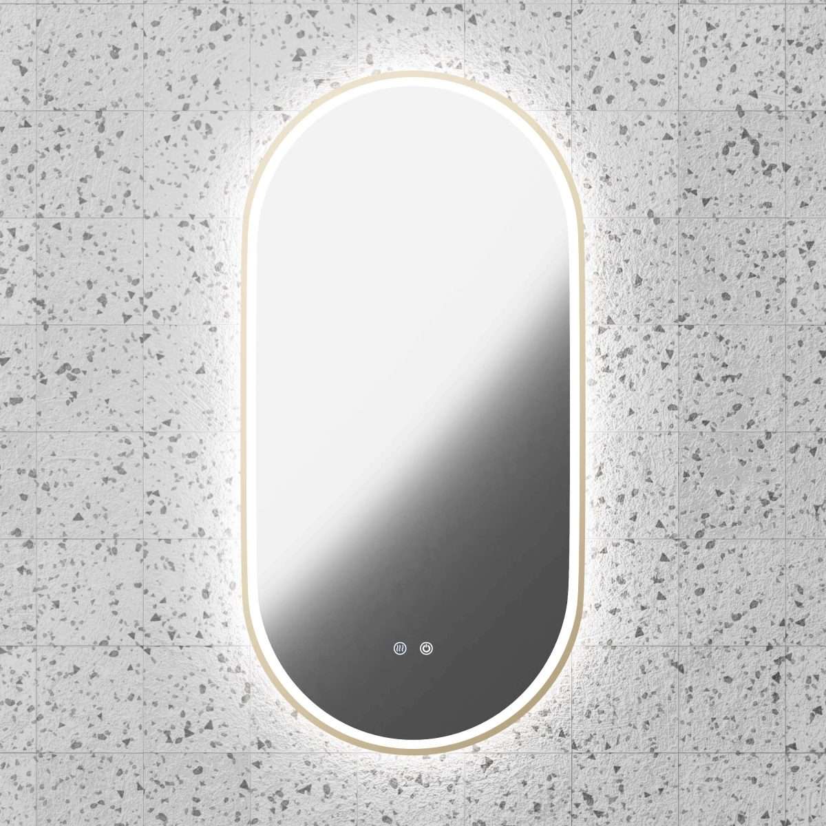 The Pill Oval Framed LED Mirror - Aussie Baths