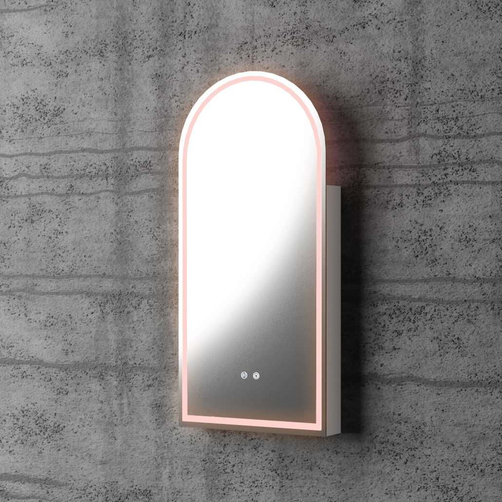The Arch LED Cabinet Mirror - Aussie Baths